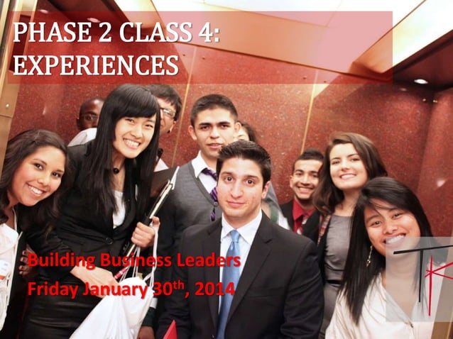 Phase 2, Class 4 Building Block Experiences | PPT