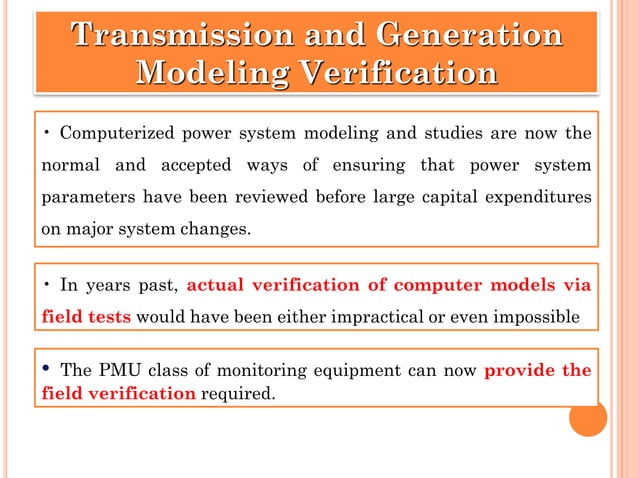 Phasor Measurement Unit Pmu Ppt