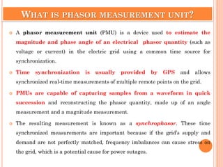 Phasor Measurement Unit (PMU) | PDF