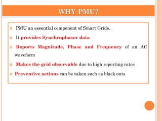 Phasor Measurement Unit (PMU) | PDF