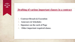 Class-5-Drafting of various important clauses in a contract.pptx