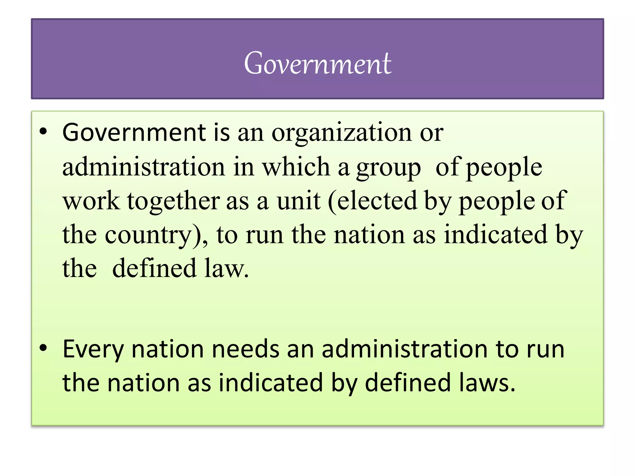 what is government | PPTX