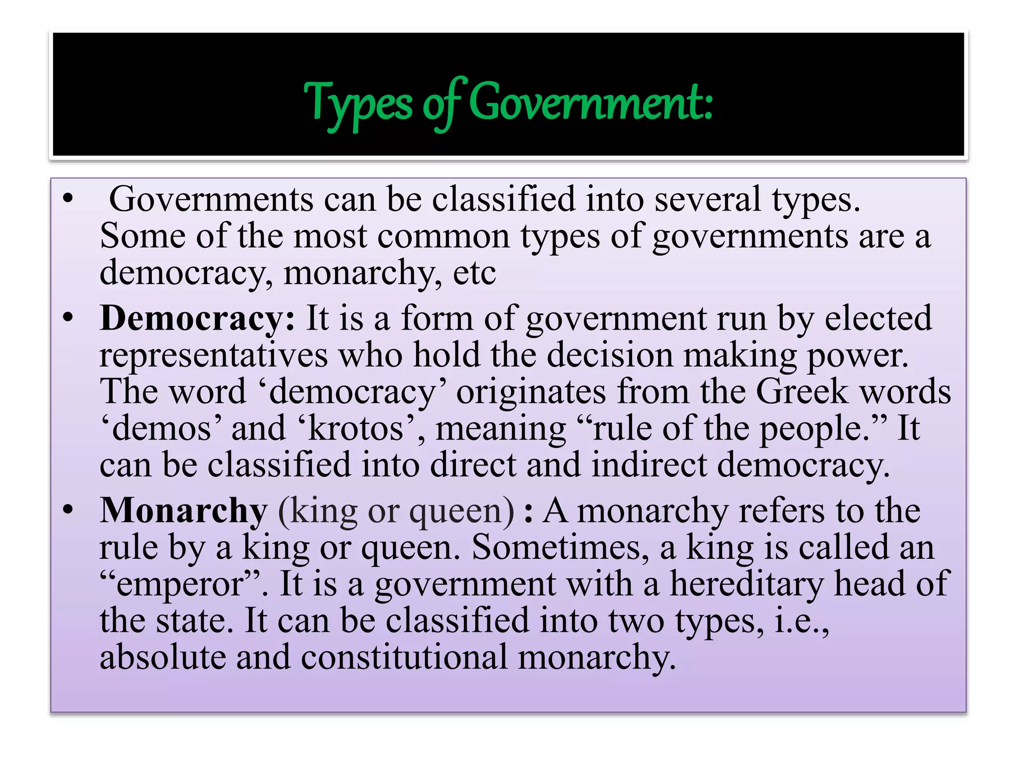 what is government | PPTX