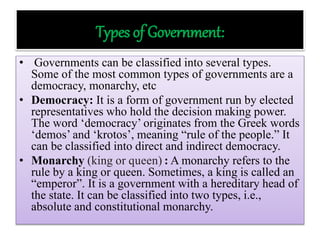 what is government | PPTX