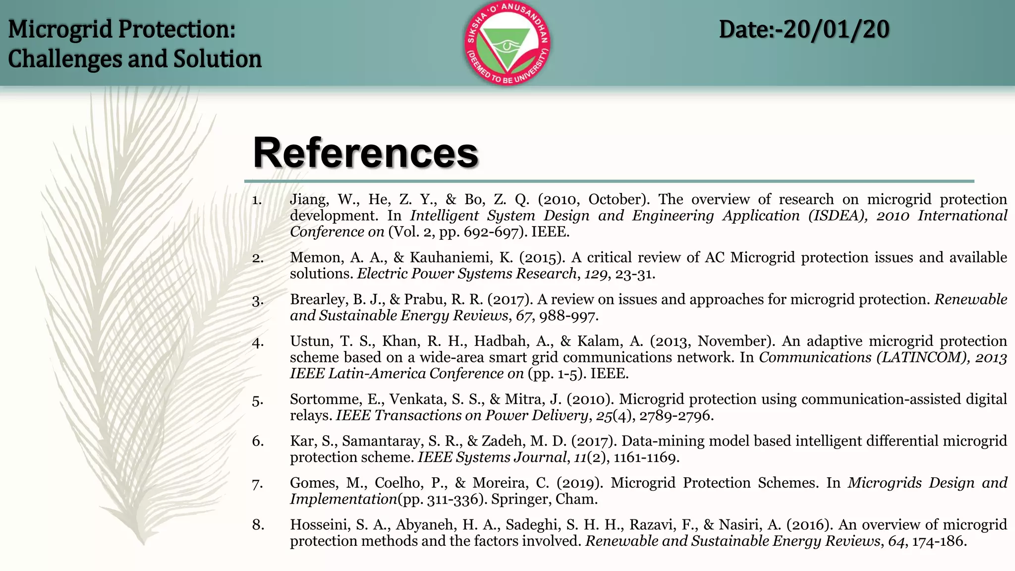 Microgrid Protection: Challenges and Solution | PPTX