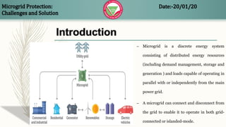 Microgrid Protection: Challenges and Solution | PPTX