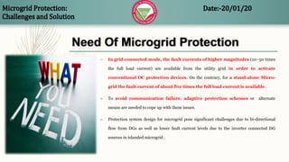 Microgrid Protection: Challenges and Solution | PPTX