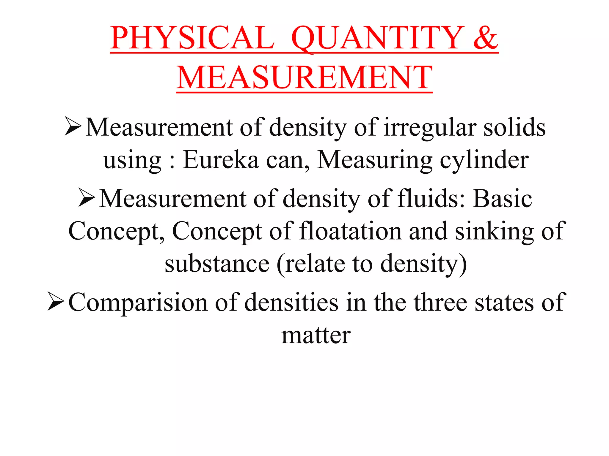 CLASS 8 PHYSICAL QUANTITY & MEASUREMENT | PPTX