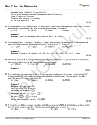 Class 9-maths-olympiad-everyday-mathematics-previous-years-papers-with ...