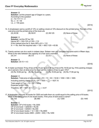 Class 9-maths-olympiad-everyday-mathematics-previous-years-papers-with ...