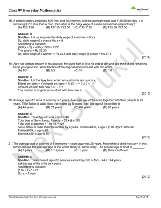 Class 9-maths-olympiad-everyday-mathematics-previous-years-papers-with ...