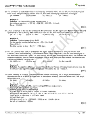 Class 9-maths-olympiad-everyday-mathematics-previous-years-papers-with ...