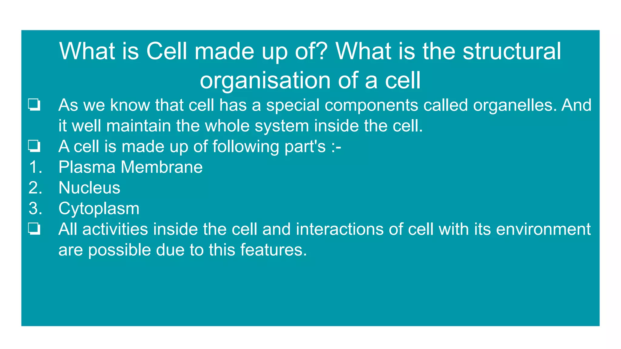 Class 9 biology chapter 1 | PDF