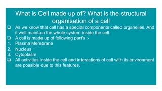 Class 9 biology chapter 1 | PDF