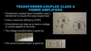 CLASS-A POWER AMPLIFIERS for ECE ECT.pptx