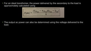 CLASS-A POWER AMPLIFIERS for ECE ECT.pptx