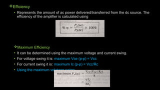CLASS-A POWER AMPLIFIERS for ECE ECT.pptx
