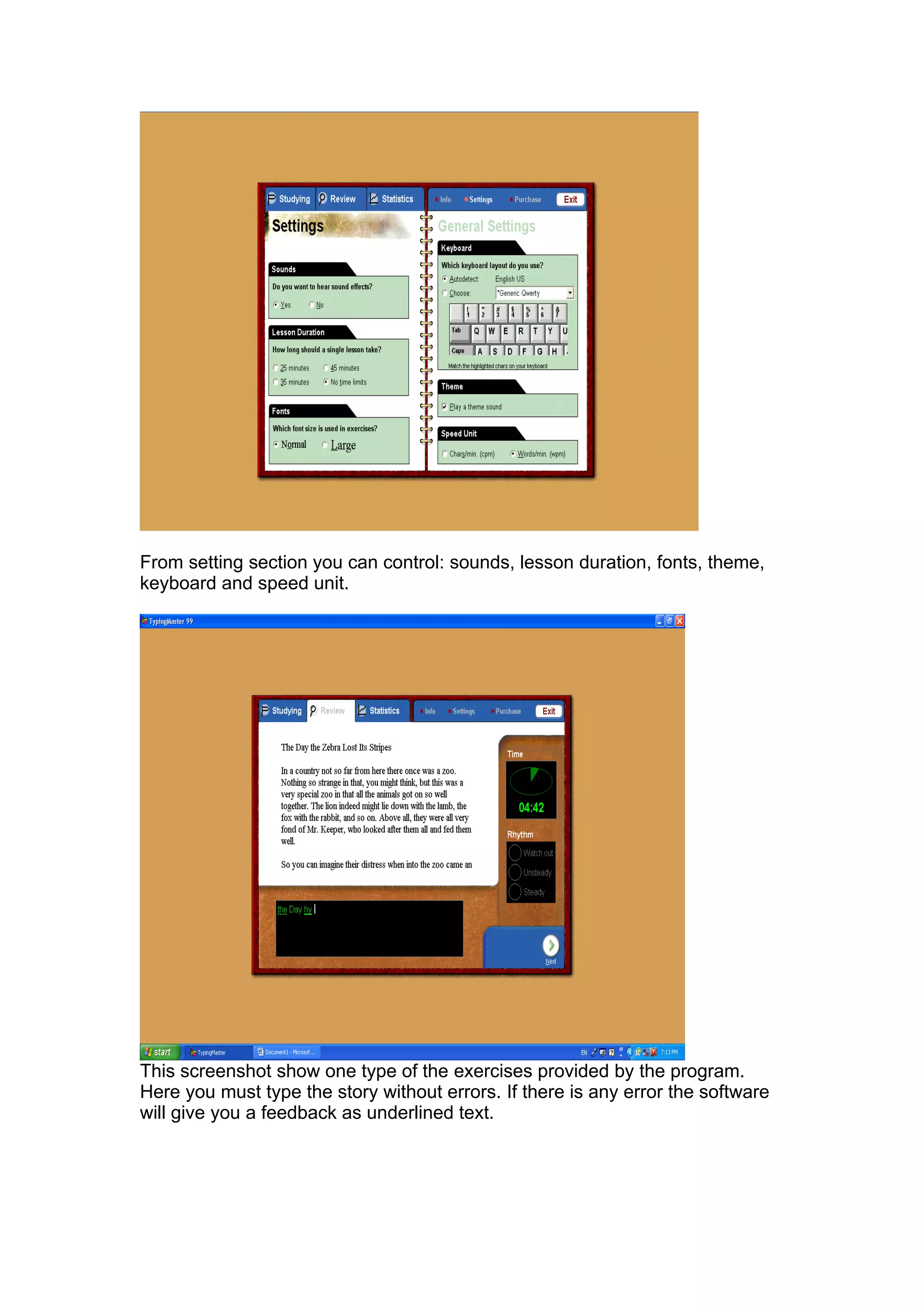 TypingMaster report | DOC