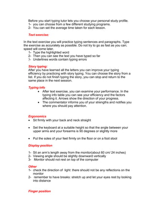 TypingMaster report | DOC