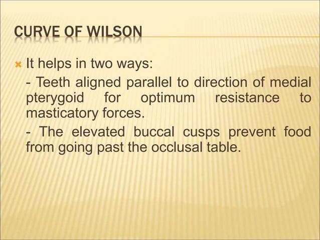 Class-Concept of occlusion O.ppt | Dental Health | Diseases and Conditions