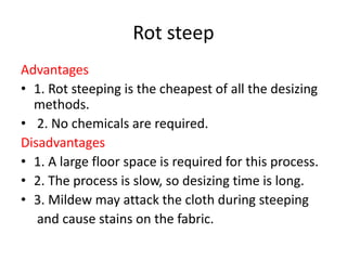 Class desizing | PPT