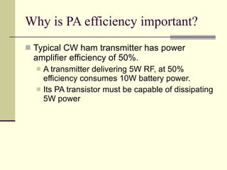 Class e power amplifiers for qrp2 qro | PPT