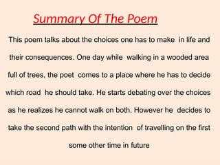 Class -IX (English) The Road Not Taken (Multiple Choice Questions) (1).pptx