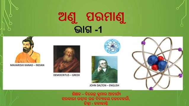 CLASS-IX SCP (ATOM & MOLECULES, PART-1).pptx