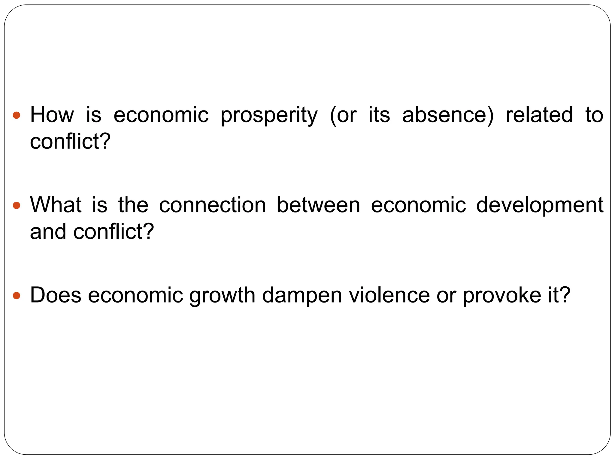 Class-Lecture-4 conflict and development | PPTX
