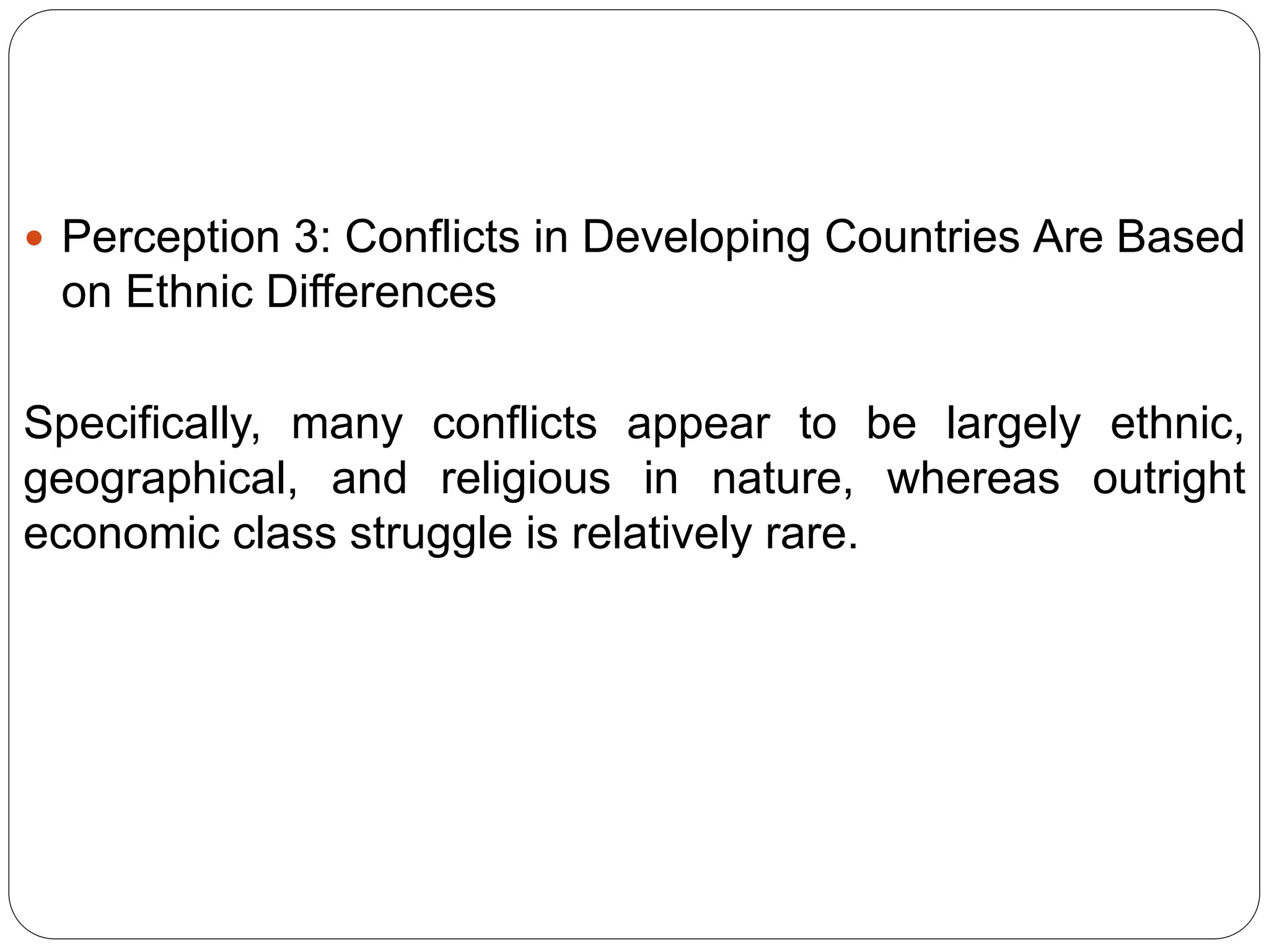 Class-Lecture-4 conflict and development | PPTX