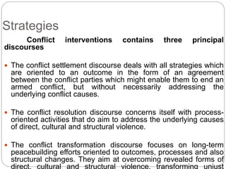 Class-Lecture-4 conflict and development | PPTX