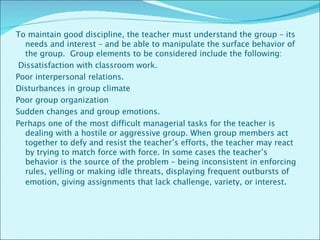 Class Management And Discipline | PPT