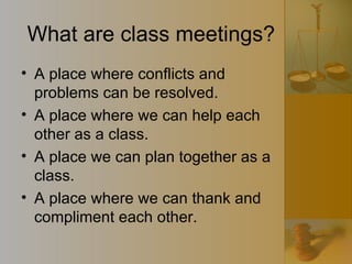 Class Meeting | PPT