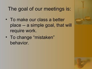 Class Meeting | PPT