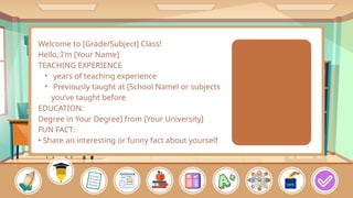 CLASS ORIENTATION POWER POINT PRESENTATION | PPTX
