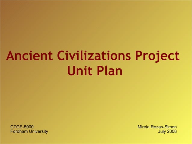 Unit Plan | PPT