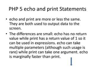 php basic part one | PPTX