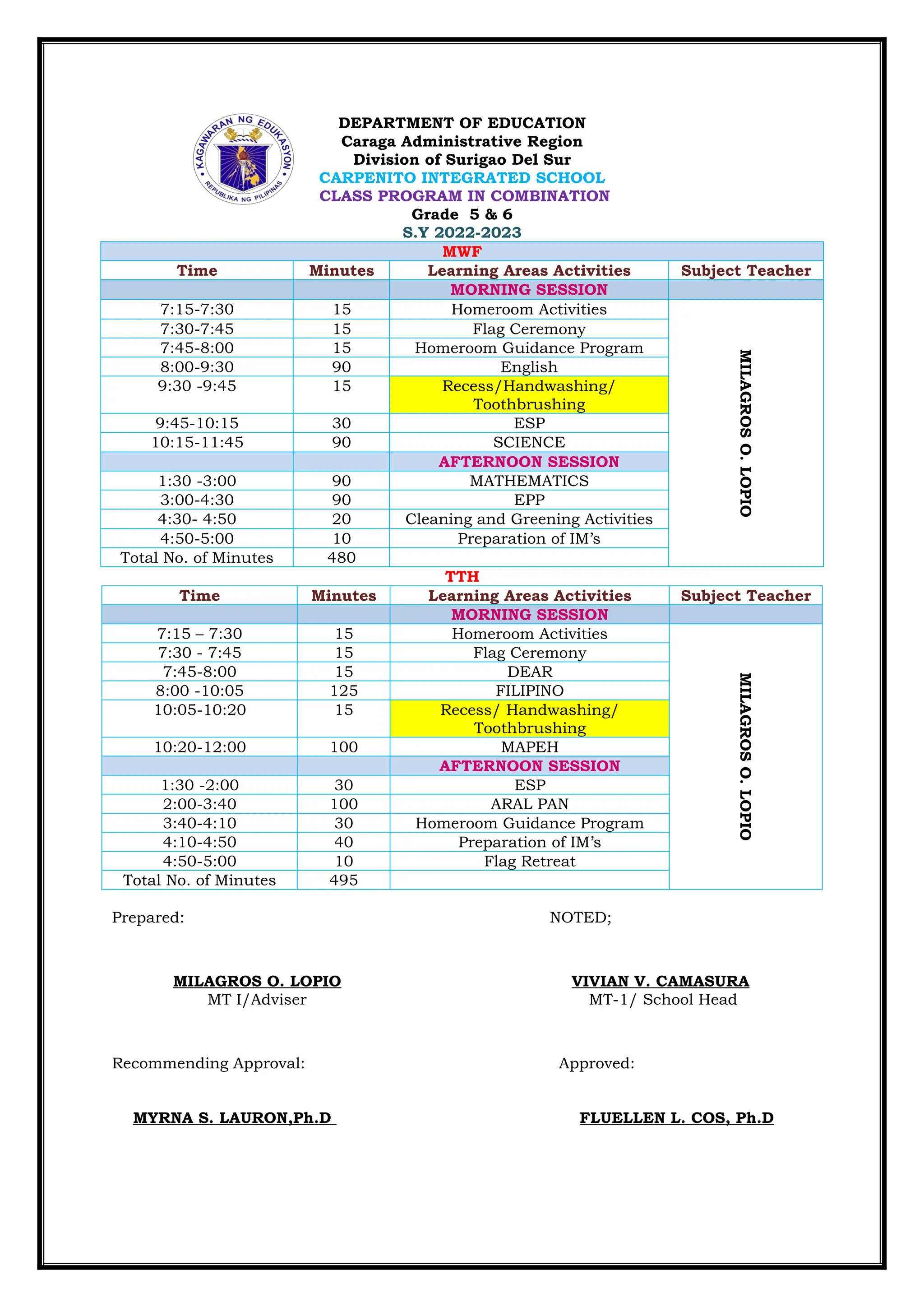 CLASS-PROGRAM for grade 6--2022-2023.docx