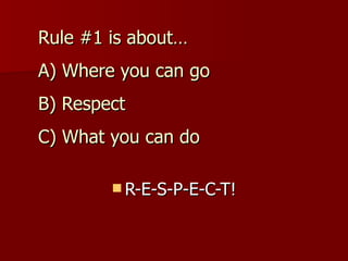 Class Rules | PPT