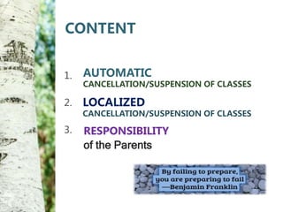 Guidelines on the Suspension of Classes | PPTX