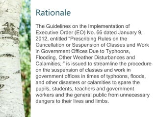 Guidelines on the Suspension of Classes | PPTX