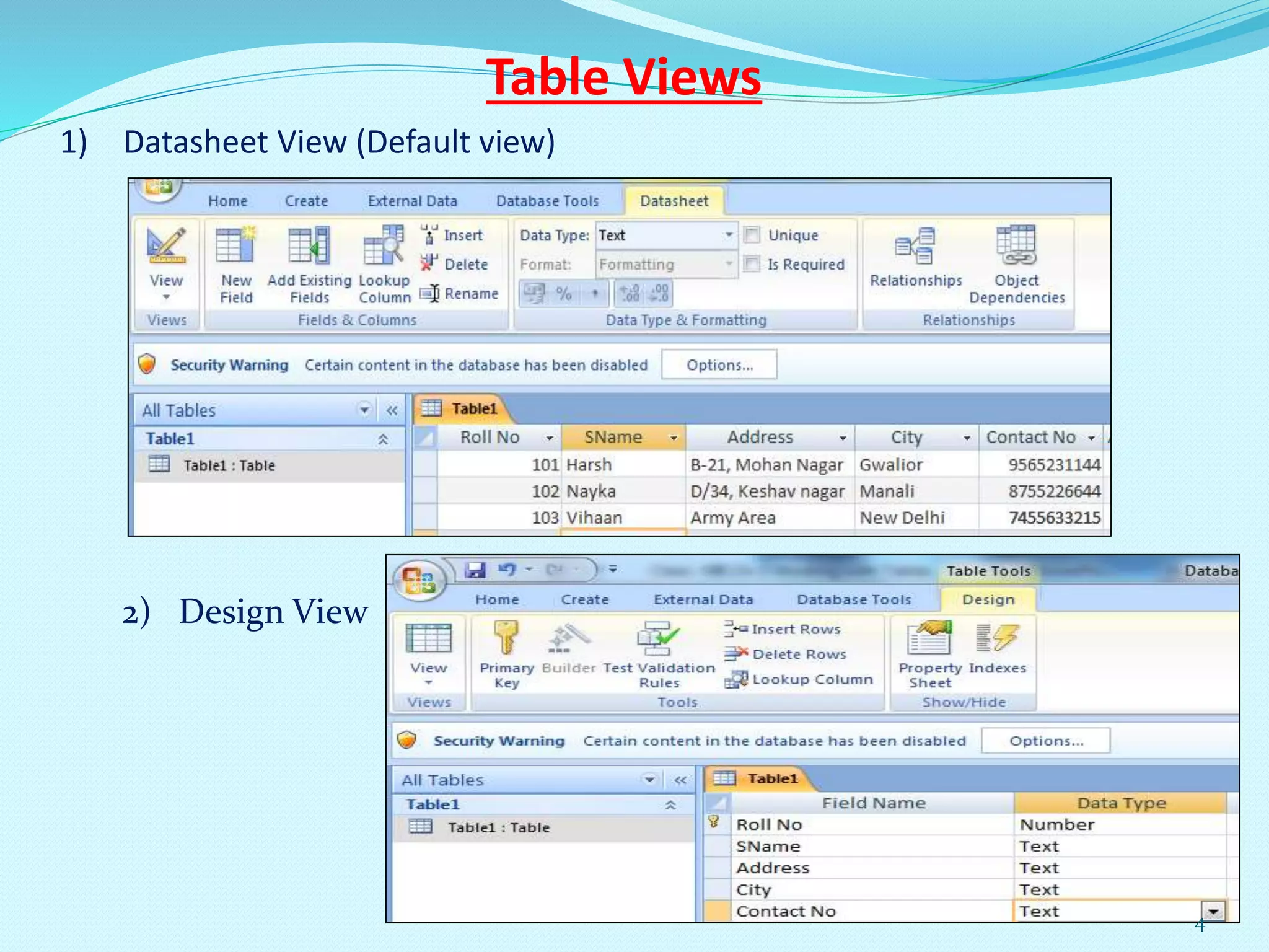 Class viii ch-3 working with tables | PPTX