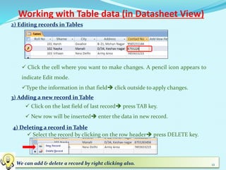 Class viii ch-3 working with tables | PPTX