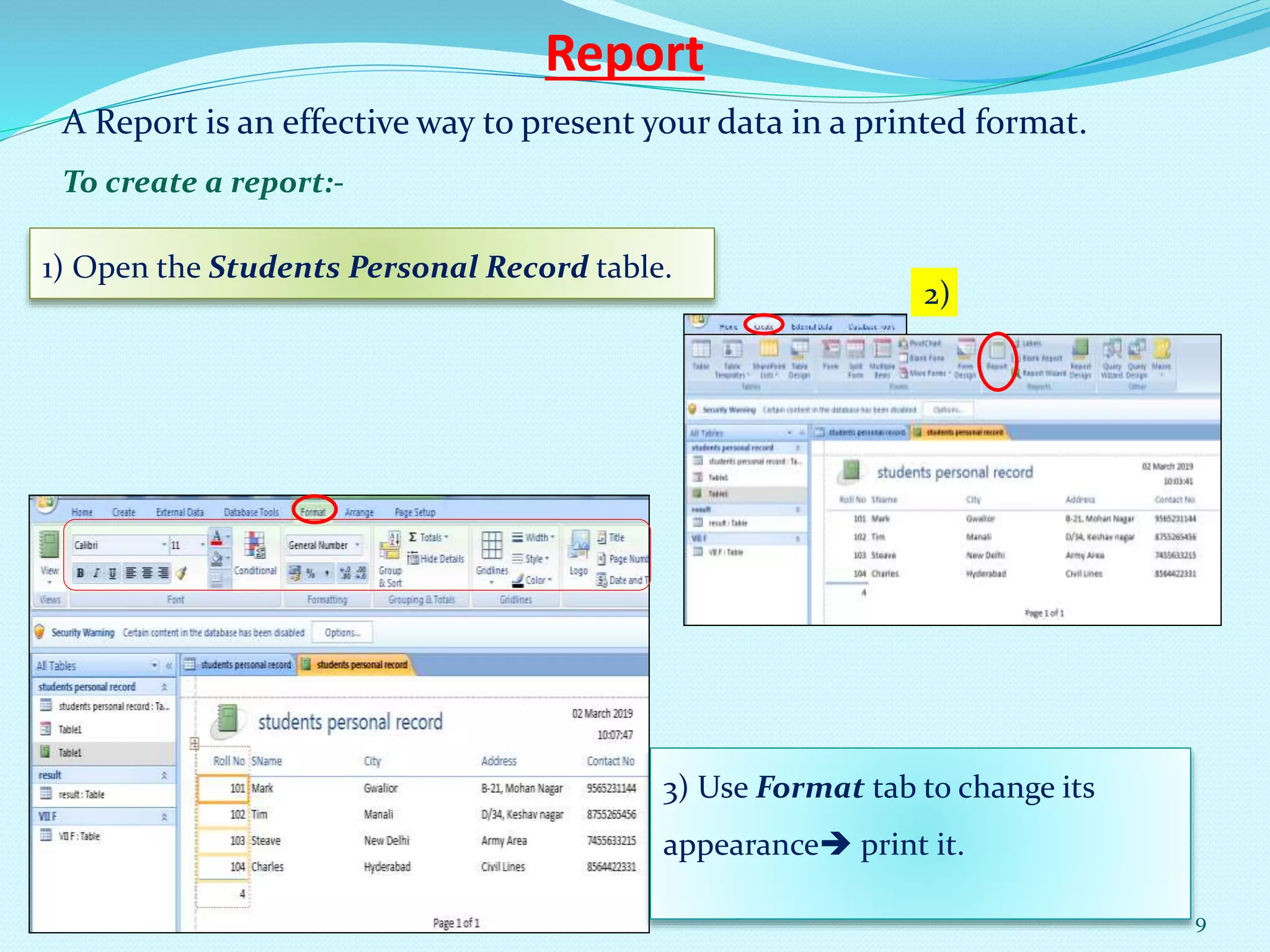 Class viii ch-4 working with queries | PPTX