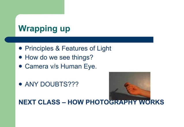 Class 003 principles of light | PPT