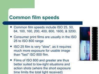 Class 009 film speed & format | PPT