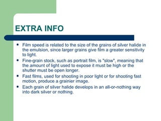Class 009 film speed & format | PPT