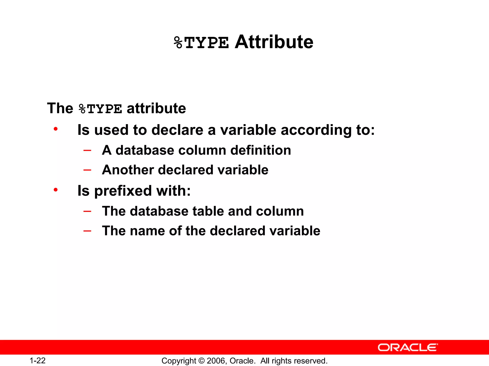 1 - Introduction to PL/SQL | PPT
