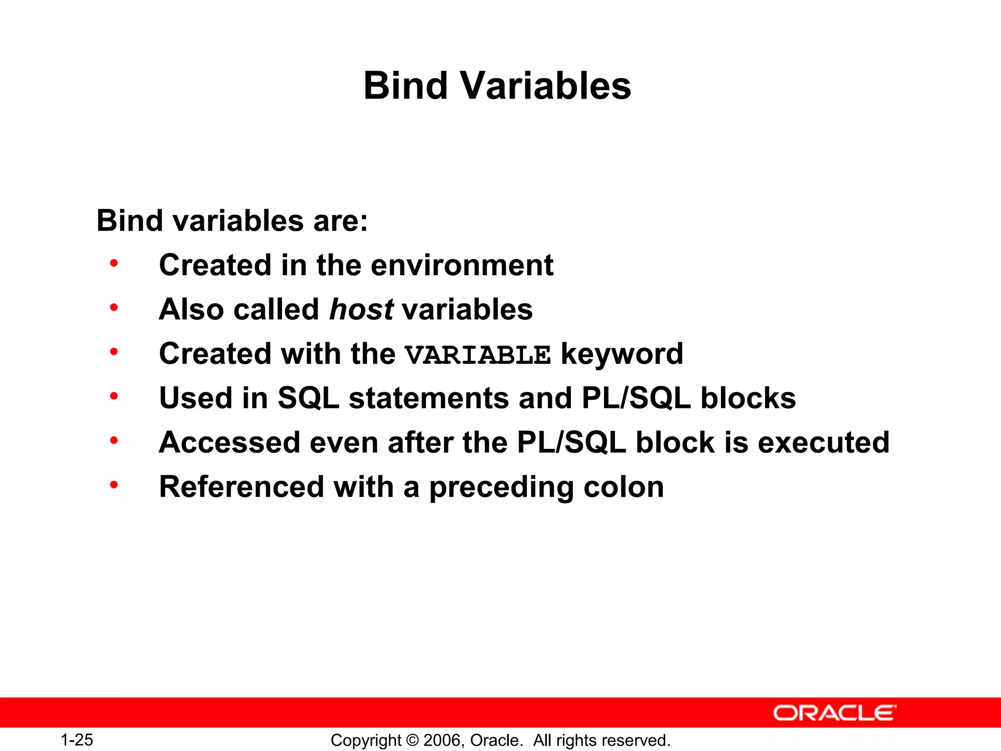 1 - Introduction to PL/SQL | PPT