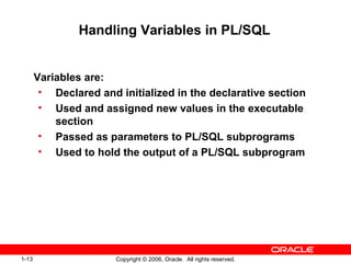 1 - Introduction to PL/SQL | PPT